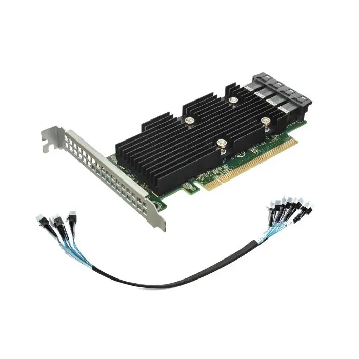 Controller HBA 4x NVMe U.2.+ Cable for Dell PowerEdge R730XD 24x2 ...
