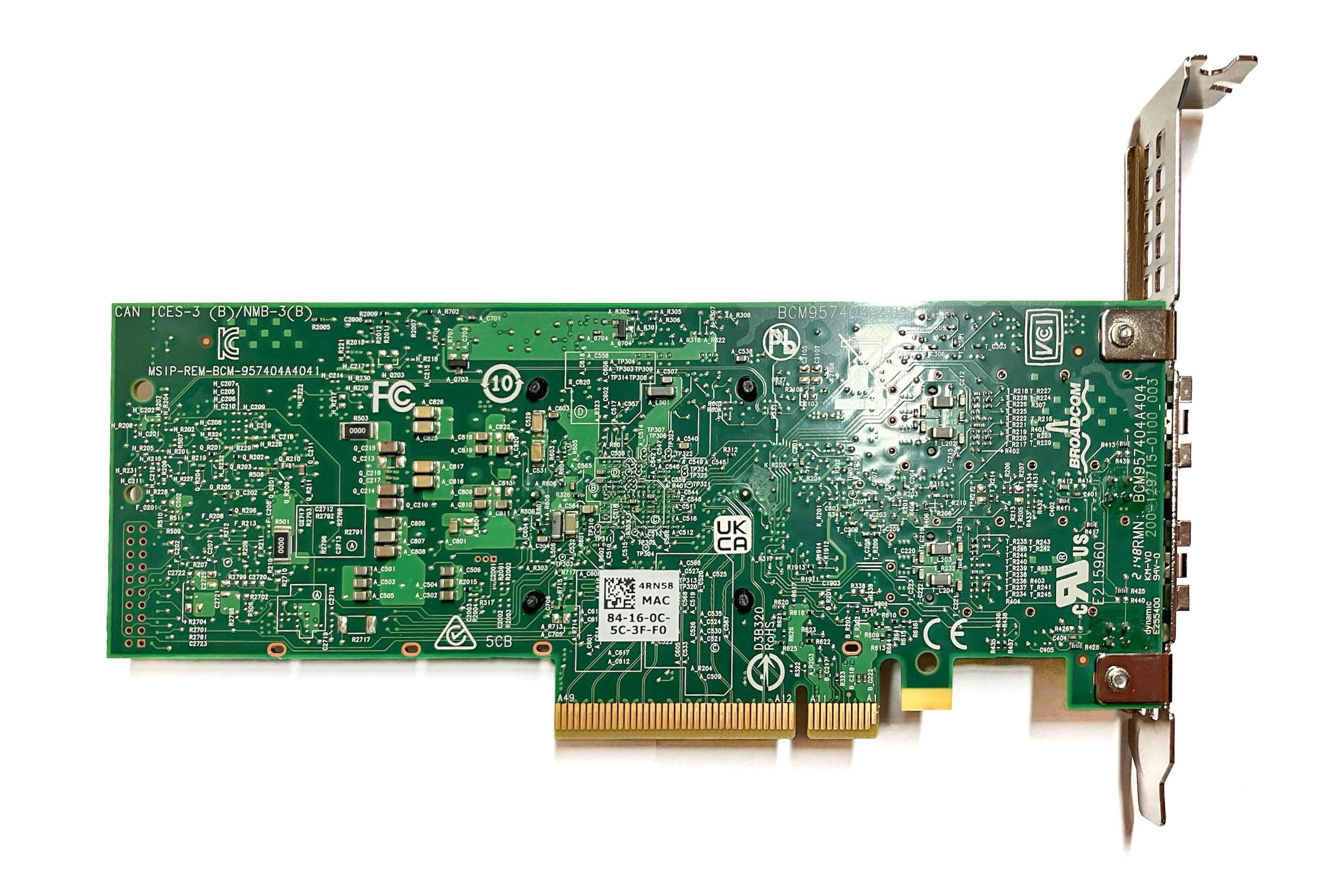 Network Card Dell Broadcom 57414 2x10/25GbE SFP28 PCIe 3.0 x8 ADA ...