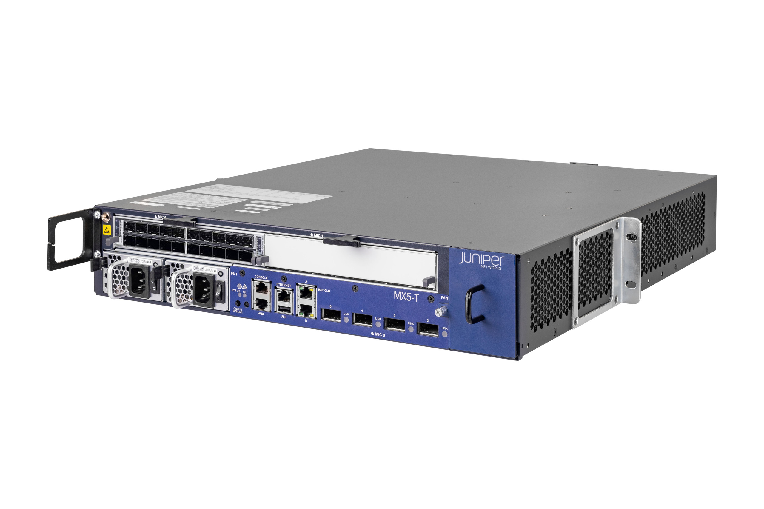 Router Juniper Network MX5-T with 20x1GbE, 2xPSU - Hardware Direct